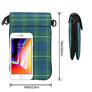 Small Crossbody Scottish Clan Hamilton Hunting Ancient Tartan Crossbody Purse Bag Fashion Cell Purse Wallet For Women/Girls Gift