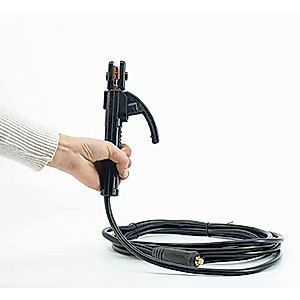 TOSENBA MMA Arc Welding Stick Electrode Holder and Cable 16Feet 16mm² Connector DKJ10-25 for Arc Inverter Welder（5m，16feet）