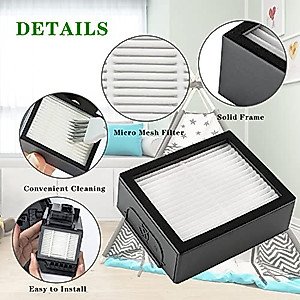 Filters Replacement Fit for iRobot Roomba E I & J Series i7 i7+/plus i3 i3+ i4 i6 i6+ i8 i8+ E5 E6 E7 Vacuum Cleaner（4 Pack）
