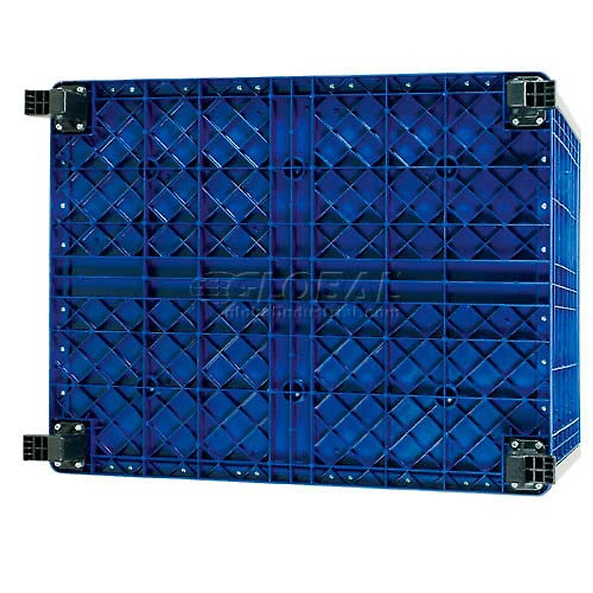 GLOBAL INDUSTRIAL Stakable Bulk Container w/ Collapsible Solid Wall, 39-1/4 inchL x 31-1/2 inchW x 29 inchH