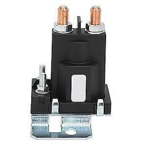 Starter Solenoid, Quick Response Sealed Lawn Mower Starter Relay Solenoid 200A Easy to Install Terminal Post Type Long Service Life ABS Brass Forklifts (24V)