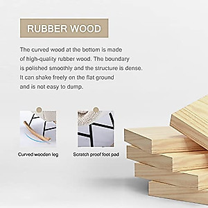 Kiztir Small Rocking Chair Nursery, Modern Rocking Chair with High Backrest, Comfy Accent Glider Chair for Nursery, Living Room, Bedroom (Beige)