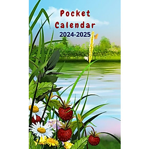 Pocket Calendar 2024-2025 For Purse: 2-Year Schedule Monthly Organizer from January 2024 to December 2025 Small Size