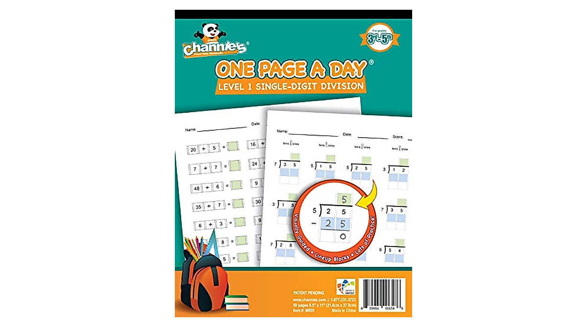 Channie’s Visual Division Workbook for Grade 3-5