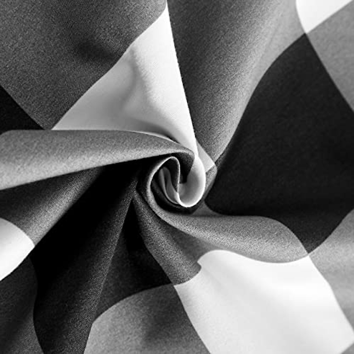 NTBAY Queen Buffalo Pillowcases Set of 4, 1800 Thread Brushed Microfiber Black and White Buffalo Pillow Cases, Super Soft and Cozy Envelope Closure 20x30 Pillowcases, 20x30 Inches