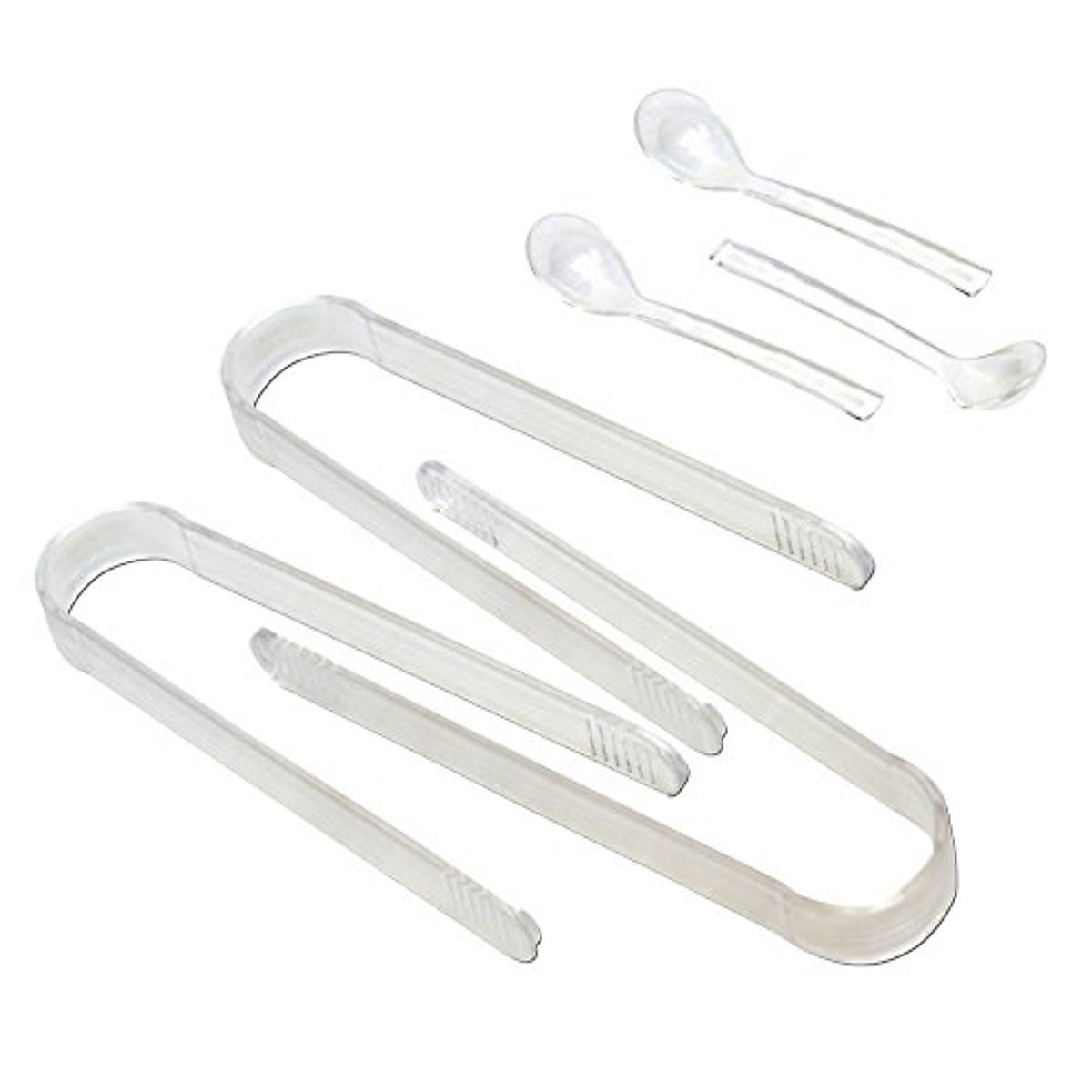 Ice Chilled 4 Compartment Condiment Server Caddy - Serving Tray Container with 4 Removable Dishes and Hinged Lid | 3 Serving Spoons + 3 Tongs Included