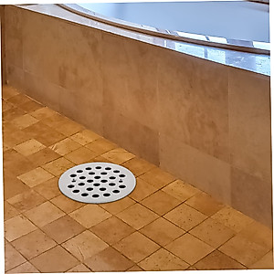 BUTIFULSIC 2pcs Round Floor Drain Cover Sink Stopper Sink Sewer Cover Shower Drain Cover Sewer Draining Stoppers Bathtub Drain Cover Stainless Steel Drain Strainer Floor Drain Stopper