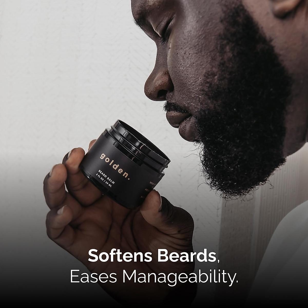 Golden Grooming Beard Oil & Balm Bundle for Men – Natural Growth Kit with Shea Butter – Tame, Moisturize & Style Your Beard - Beard Balm 2 Oz