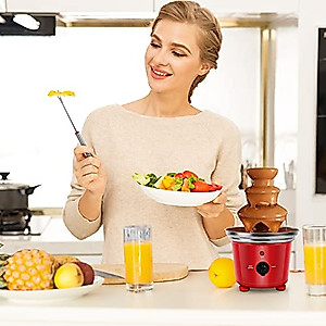 Outamateur Chocolate Fountain Machine,3-Tier Electric Melting Machine,16-Ounce Hot Chocolate Fondue Pot With 4PCS Food Forks for Sweet Treats,Fruits,Nuts,Marshmallows