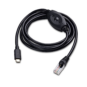 Cable Matters USB C to RJ45 Console Cable for Windows and MacBook Pro (Compatible Cisco Console Cable, Rollover Cable) with FTDI 6 Feet