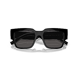 Dolce & Gabbana DG6184-501/87 Sunglasses BLACK w/DARK GREY 52mm