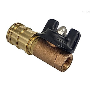 M.B. Sturgis Inc. 1/2" Ball Valve Quick Disconnect (Natural or LP Gas)~ Made in USA ~