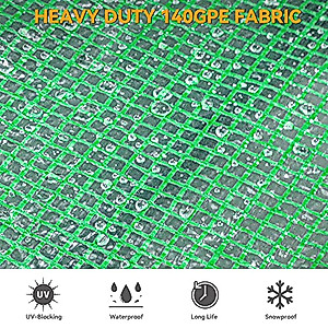 YITAHOME 26x10x7ft Greenhouse Large Heavy DutyOutdoor Greenhouses Walk in Tunnel Green House Portable Plant Gardening Upgraded Galvanized Steel Frame Ropes Zipper Doors 9 Crossbars Garden