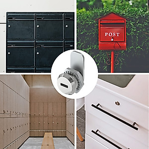 evan 5 Pack Cam Locks Keyed Alike, File Cabinet Lock with Keys, 5/8" Cabinet Cam Lock for Secure Files Drawers Mailbox RV Camper Door Storage Tool Box Replacement Locks