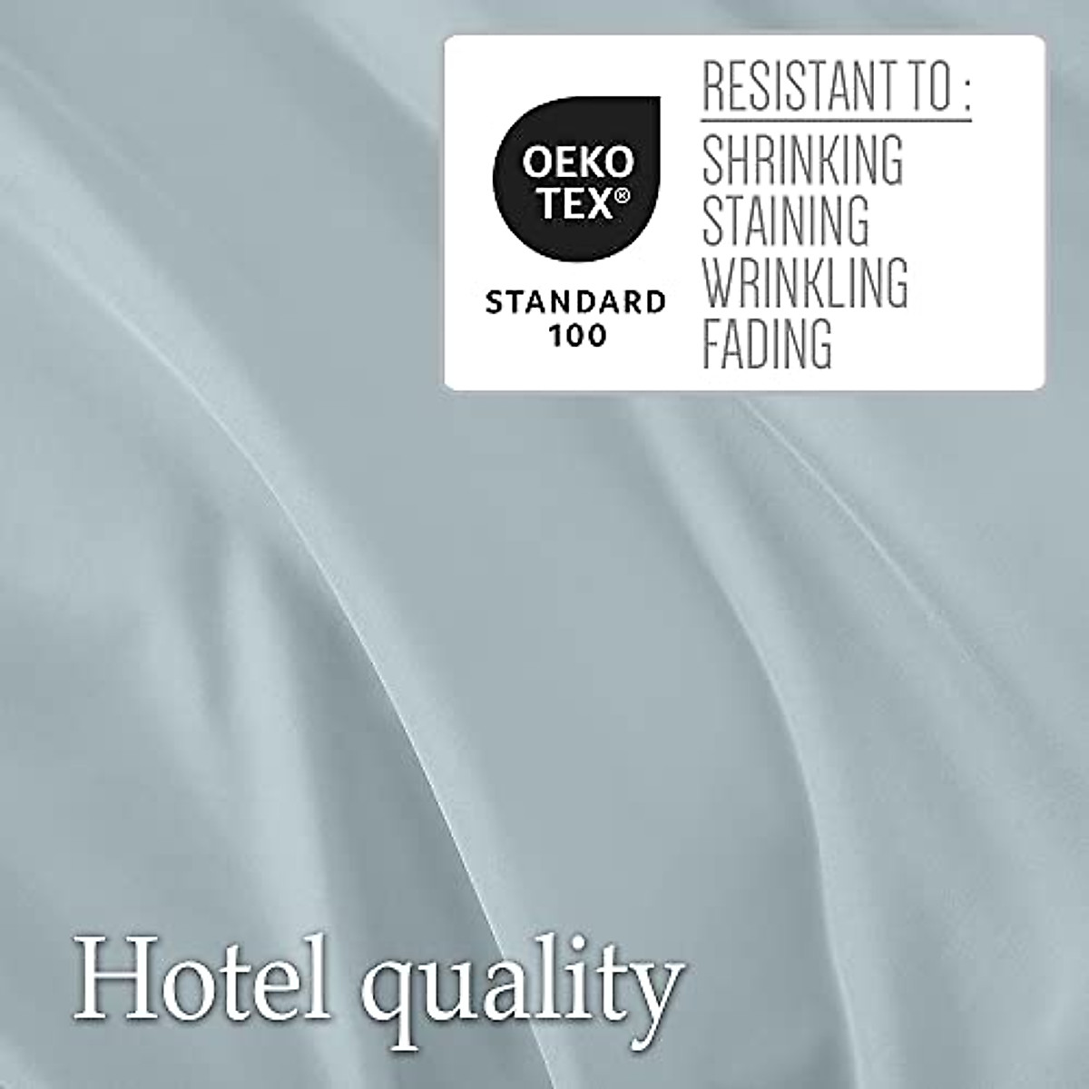 lalaLOOM Twin Bed Sheet Set, Soft Microfiber Hotel Luxury Bedding, Extra Deep Pocket, 3 Piece Sheets and Pillowcase Sets, Breathable Wrinkle, Fade Resistant, Easy Care Machine Washable Linen, Sea Blue
