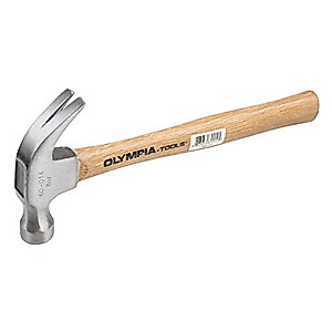 Olympia Tools Claw Hammer, 60-014, 8 Ounce,Silver