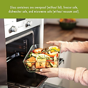 ZWILLING Fresh & Save 2-Piece Medium Glass Airtight Food Storage Container, Meal Prep Container