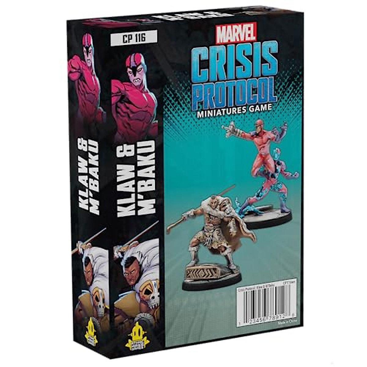 Atomic Mass Games Marvel: Crisis Protocol Klaw & M'Baku Character Pack - Wakanda's Powerhouse Duo! Tabletop Superhero Game, Ages 14+, 2 Players, 90 Minute Playtime, Made