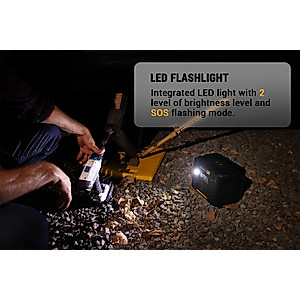 Powerness Portable Power Station Hiker U300 Solar Generator 296Wh Battery Powered Generator with 2x300W AC Outlets (Surge Power 600W) and PD 60W In/output for Outdoor Camping