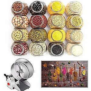 Grain Mills Stainless Steel Electric Grain Grinder High Speed Swing Type Grain Grinder Machine Powder Machine for Grinding Various Grains Spice