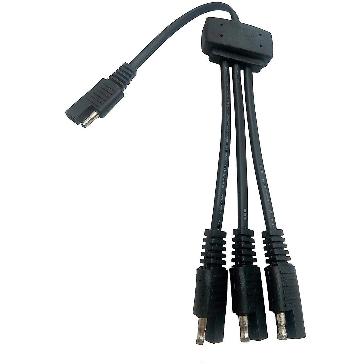 Sunway Solar Battery Charger SAE Adapters Connector,Solar Panel Combiner 3 to 1 Extension Wire for Expanding Solar Panel Battery Charger & Maintainer to One 12 Volt Battery