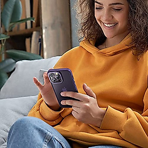 Dadanism iPhone 14 Pro Max Case - Military Grade Drop Protection, Skin-Friendly Matte-Coated Back, Advanced Camera Protection Ring, Anti-Scratch Anti-Fingerprint, Purple