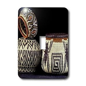 3dRose LLC lsp_86901_1 Panama Embera Indian Baskets Handicraft Sa15 Cmi0217 Cindy Miller Hopkins Single Toggle Switch