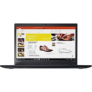 Lenovo ThinkPad T470S 14" FHD(1920 x 1080) Business Laptop, Core i5-6300 2.6GHz, 12GB RAM, 512GB SSD, Thunderbolt 3 Port, CAM, Windows 10 Pro (Renewed)