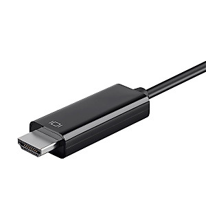 Monoprice USB C to HDMI 3.1 Cable - 5Gbps, 4K@30Hz, Type-C, Mirror or Expand You PC Display, 9 Feet, Black