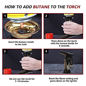 WONKYWARE Cocktail Smoker Kit with Torch Old Fashioned Drink Smoker kit with 6 Flavors Wood Chips for Bourbon Cocktail Smoker, Whiskey Smoker Infuser kit for Father, Husband, Friends (No Butane)