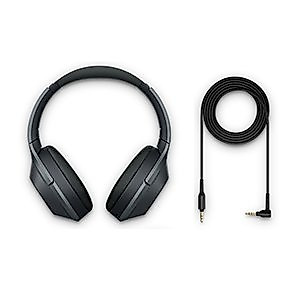 Sony WH-1000XM2/B Wireless Bluetooth Noise Cancelling Hi-Fi Headphones (Renewed)