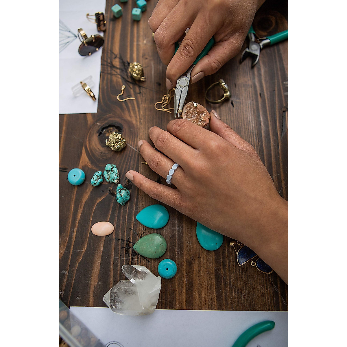 QALO Women's Rubber Silicone Ring, Eternity, Wedding Ring for Women, Breathable, Durable Engagement Silicone Band, 4mm Wide 2.4mm Thick, Pastel Pink, Size 6