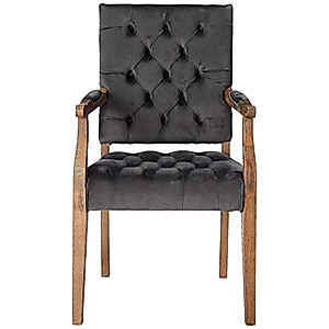 Christopher Knight Home Carolina Velvet Dining Chair, Charcoal