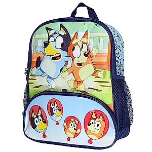 AI ACCESSORY INNOVATIONS Bluey 14" Kids School Travel Backpack Bag For Toys w/Raised Character Designs
