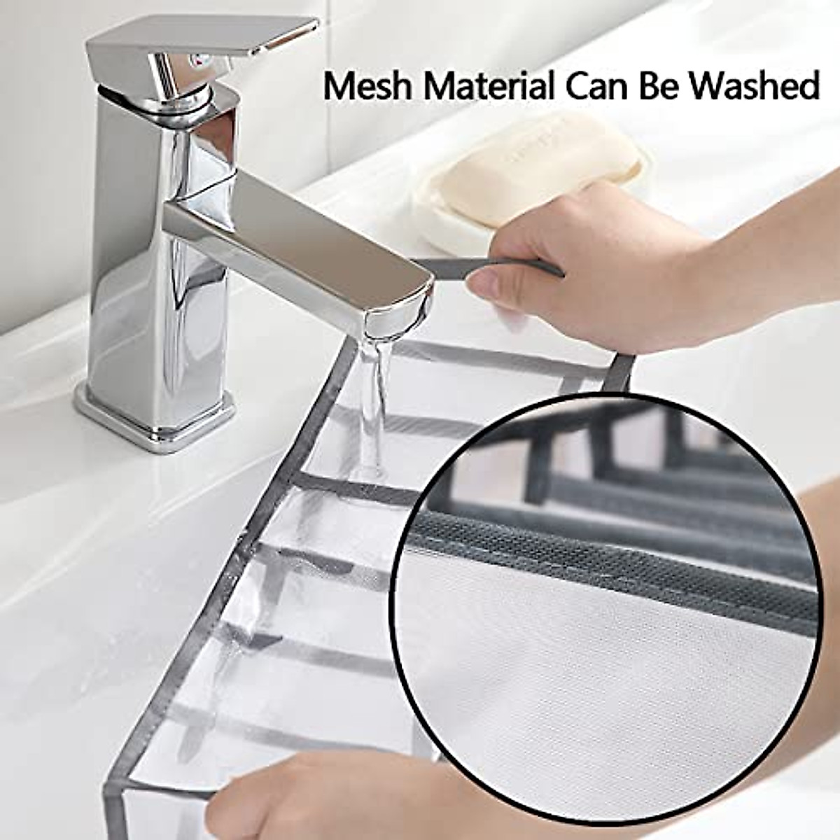 RESHANG 6PCS Grey Wardrobe Clothes Organizer,Clothes Organizer for Jeans+Pants+Shirts+Bra+Underwear+Socks,Folded Washed Mesh Organizers for Wardrobe, Drawer, RV Travel Clothing Storage Classification