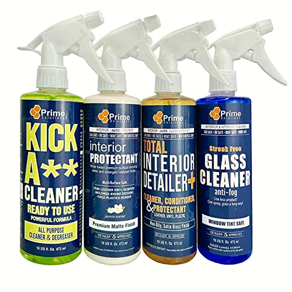 Pro's Choice Total Interior Detailer Revive Kit - UV & Hydrophobic Protection - Clean, Condition, Restore & Protect Auto Interior LVP & Upholstery Surfaces