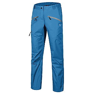 Little Donkey Andy Women's Lightweight Waterproof Rain Pants Breathable Hiking Pants for Outdoor Fishing Swedish Blue XL
