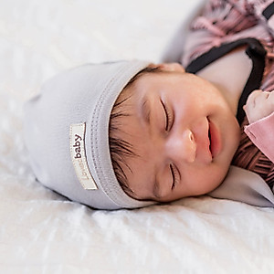 L'ovedbaby Unisex-Baby Newborn Organic Cute Cap, Seafoam, 0/3 Months