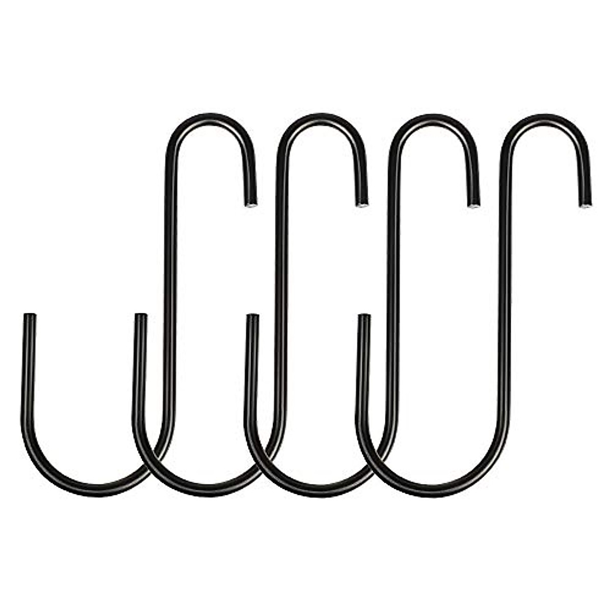 Vindar 4 Pack 6 Inches Bird Feeders Hooks Extra Large S Shape Hooks Heavy Duty S Shape Hook for Hanging Wind Chimes, Garden Ornaments, Gardening Tools, Bird House, Lanterns, Kitchenware