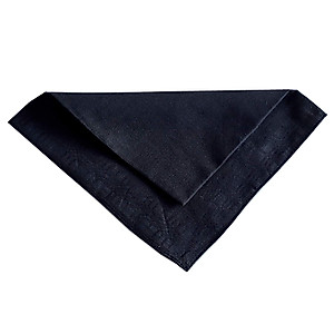RDS HANKYTEX Men's Handkerchiefs,100% Soft Cotton,Black Hankie,Pack of 6
