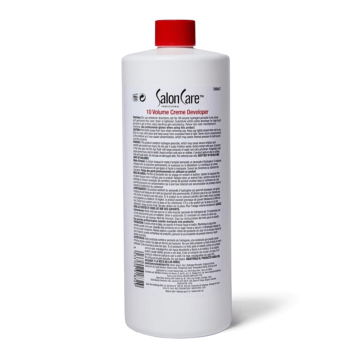 Salon Care 10 Volume Creme Developer 32 Oz