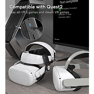 YCCTEAM 16FT Link Cable for PC Steam VR Headset, USB 3.2 Gen1 High Speed Data Transfer & 3A Fast Charging Cable for VR Headset and Gaming PC