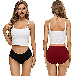 CULAYII Womens Cotton Underwear Soft Stretch Ladies Underwear Comfy Womens Briefs Full Coverage Breathable Ladies Panties for Women Multipack
