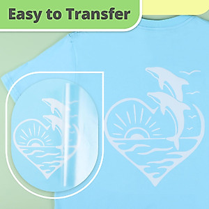 HTVRONT White HTV Vinyl Roll - 12" x 10ft White Iron on Vinyl for All Cutter Machine, Heat Transfer Vinyl Rolls for t Shirts - Easy to Cut & Weed for Heat Vinyl Design