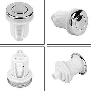 Air Pressure Bath Switch Tub Spa Massage Bath Garbage Waste Disposal Air Switch Push Button Garbage Disposal Sink Top Air Switch(White,Size:32mm)