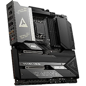 MSI MEG Z790 GODLIKE Gaming Motherboard (Supports 12th/13th/ 14th Gen Intel Processors, LGA 1700, DDR5, PCIe 5.0, M.2, 10Gbps LAN, USB 3.2 Gen2, Wi-Fi 6E, Bluetooth 5.3, Thunderbolt, E-ATX)