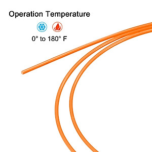 MECCANIXITY Fiber Optic Rods PMMA 1mmx30cm for Sight Filament Orange Pack of 2