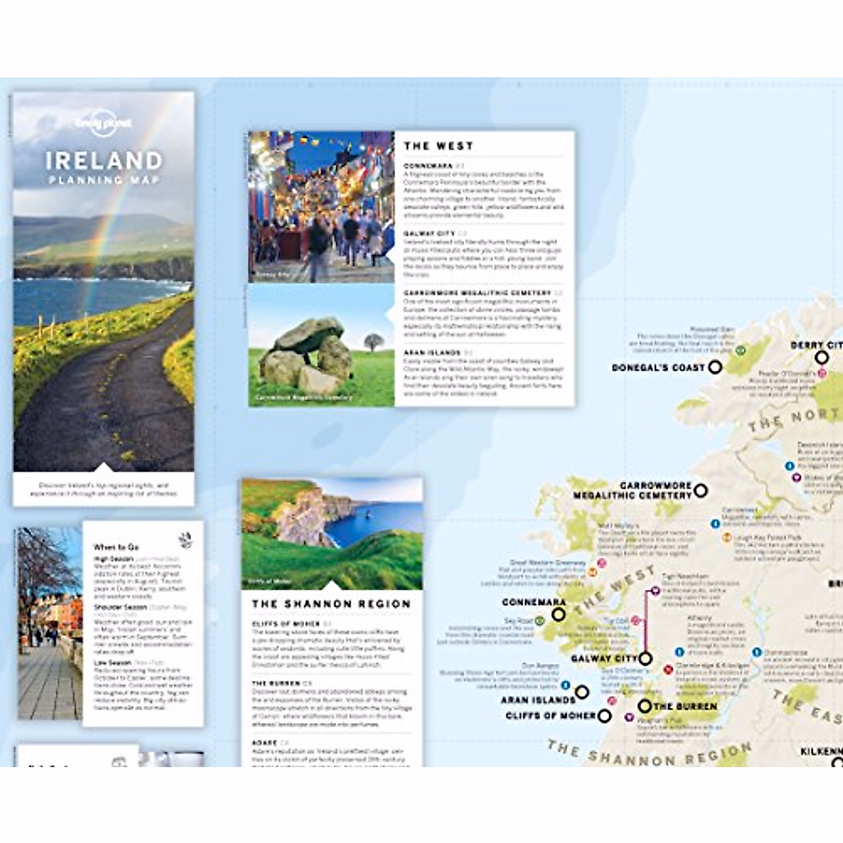 Lonely Planet Ireland Planning Map
