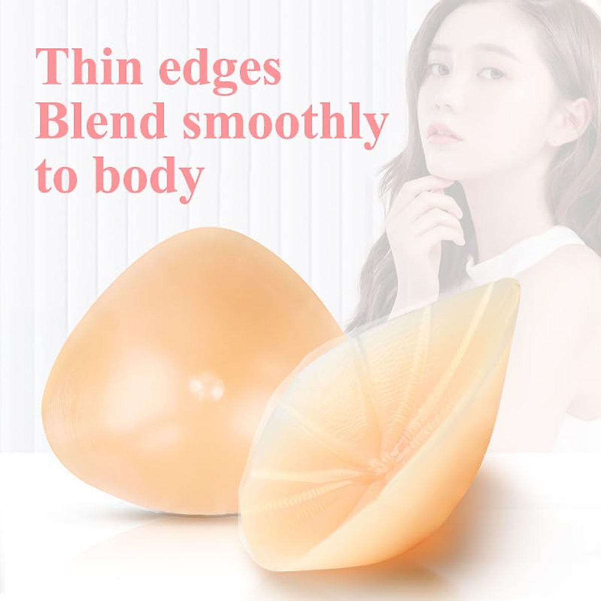 OMMITO Triangle Silicone Breast Form Mastectomy Prosthesis Bra Insert Pad Enhancer Only 1 Piece 150g