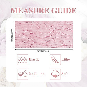 Asee'm Fall Table Runner Cheesecloth 10FT Blushing Pink Boho Gauze Fabric Rustic Sheer Cheese Cloth Runners for Wedding Bridal Shower Party Thanksgiving Decoration